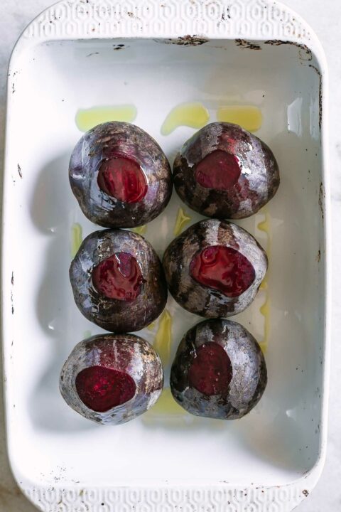 Roasted Beet Apple Soup ⋆ Easy Baked Beets + Apple Soup!
