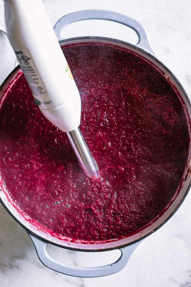 Roasted Beet Apple Soup ⋆ Easy Baked Beets + Apple Soup!