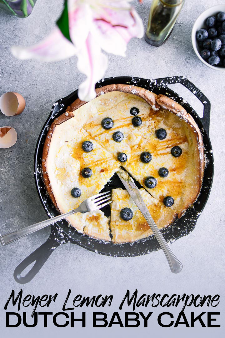 Meyer Lemon Dutch Baby Cake ⋆ Cast Iron Skillet Dutch Baby Pancake
