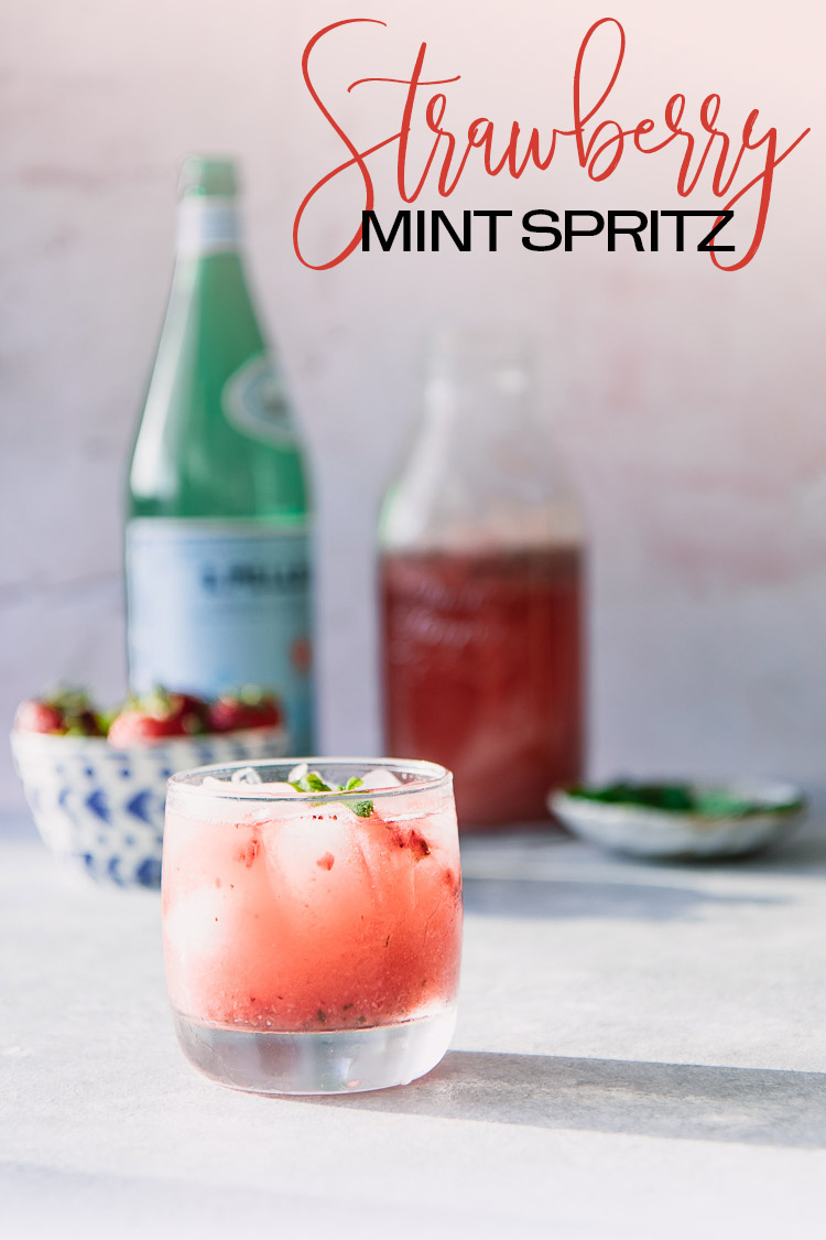 How to Make a Strawberry Mint Spritzer | 3 Ingredients, 5 Minutes!