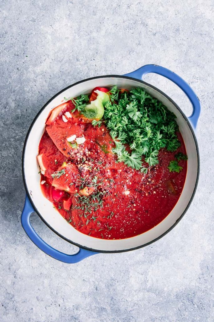 Easy 15-Minute Spicy Gazpacho Recipe ⋆ Easy Vegan Tomato + Cucumber Soup