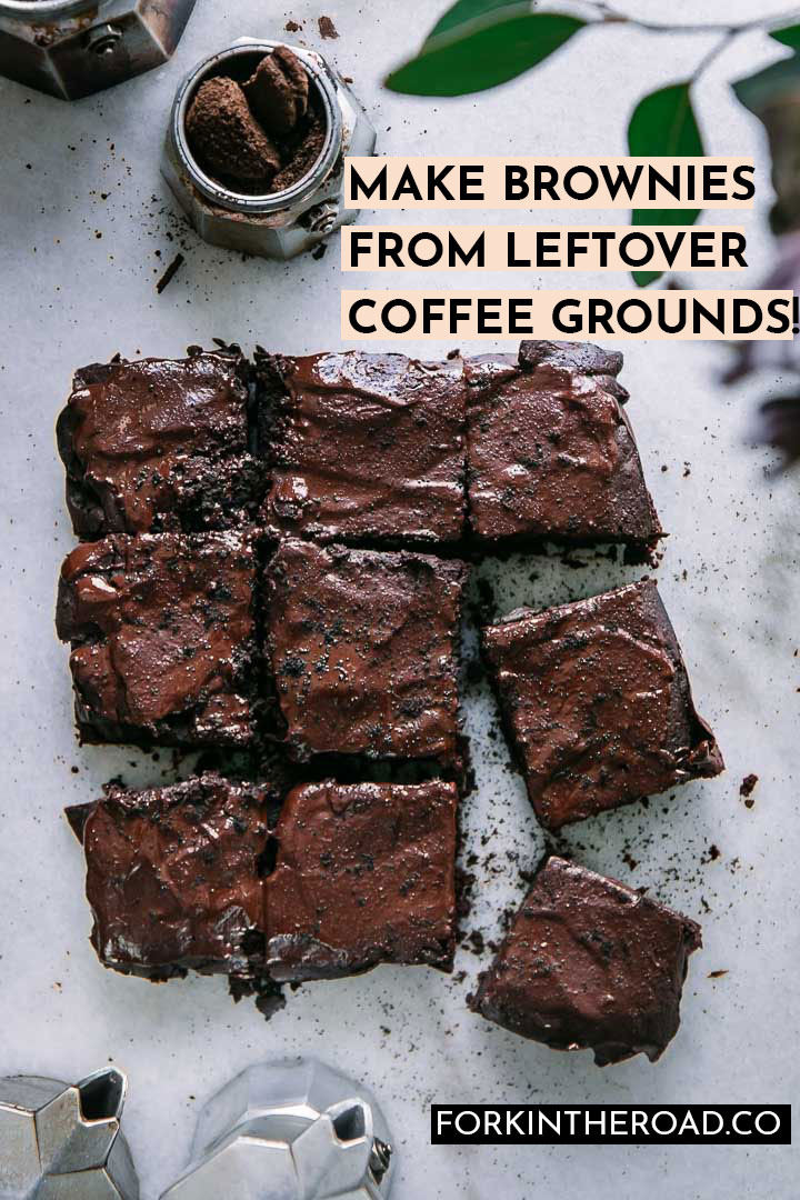 Leftover Espresso Grounds Brownies ⋆ Reuse coffee grounds in brownies!