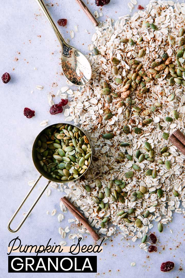 Maple Cinnamon Pumpkin Seed Granola Recipe ⋆ Vegan + Gluten-Free!