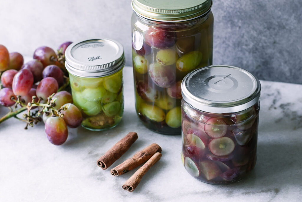 Quick Pickled Grapes ⋆ Easy Refrigerator Pickled Grapes Recipe