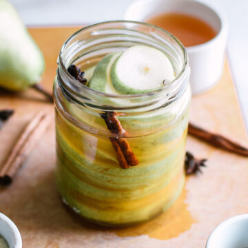 Quick Pickled Pears ⋆ Easy Refrigerator Pickled Pears Recipe!
