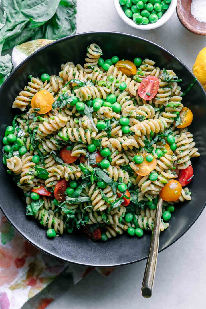Spring Pea Pesto Pasta ⋆ Fork in the Road